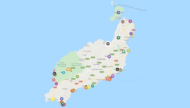 Lanzarote Maps - The tourist maps you need to plan your trip